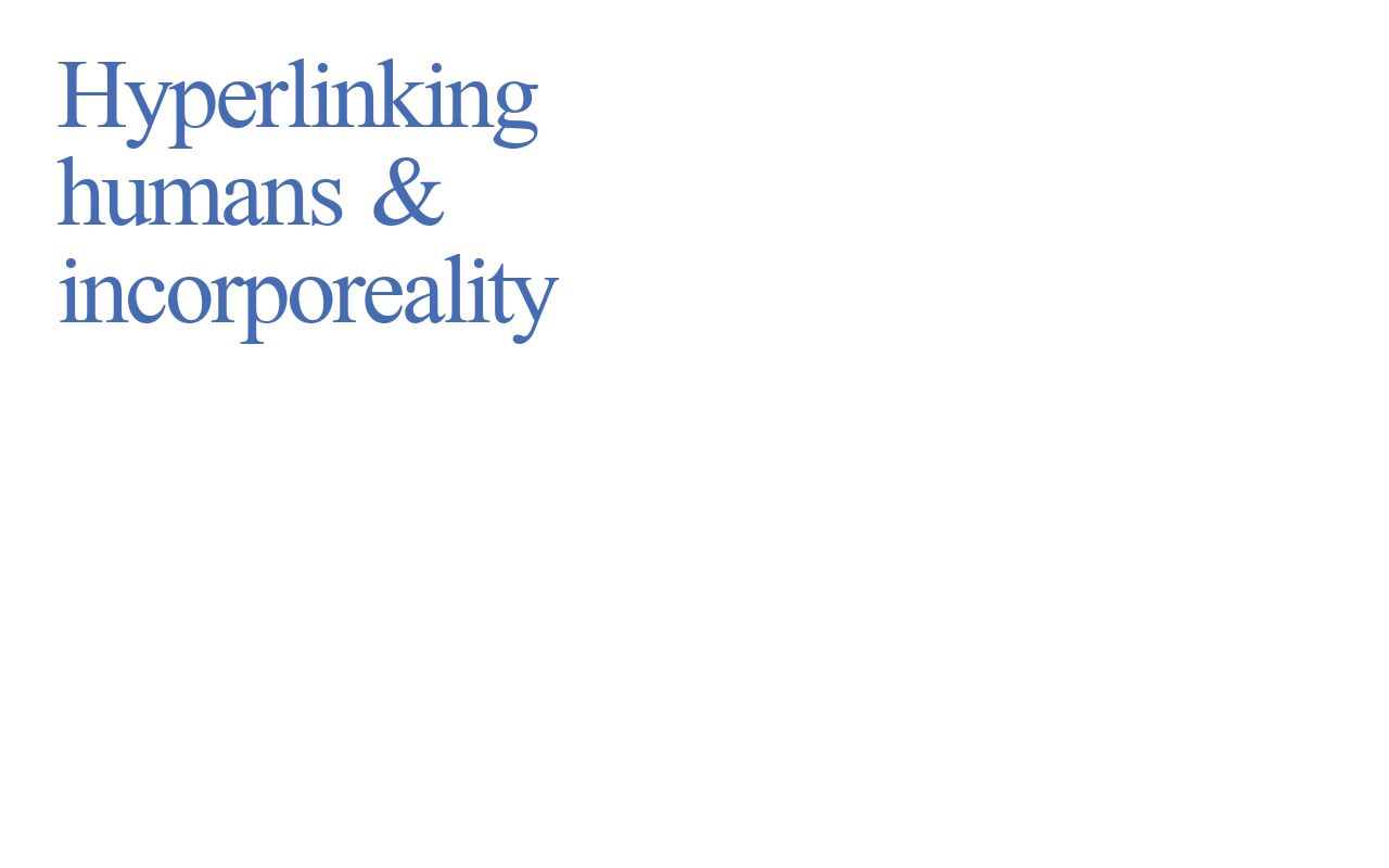 humans to incorporeality